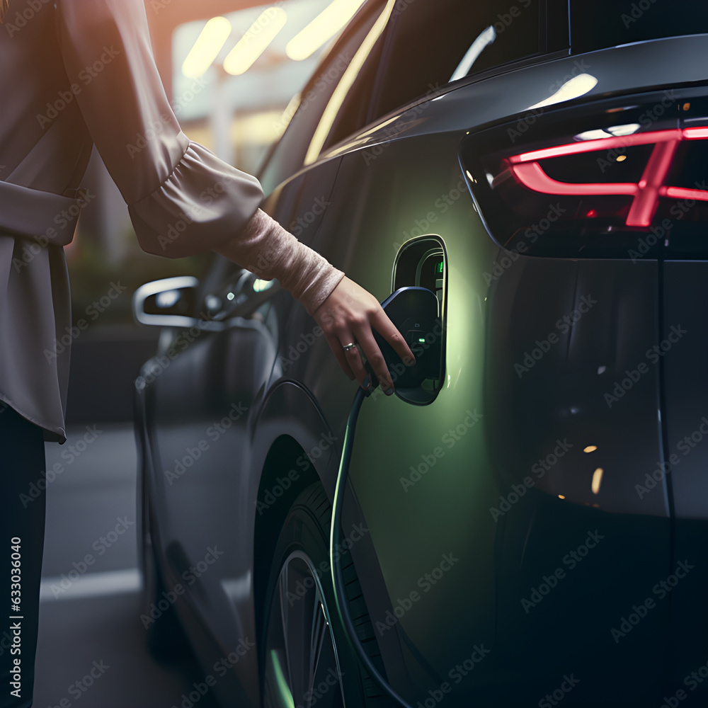 electronic car charging station stops refueling points and electric car ...