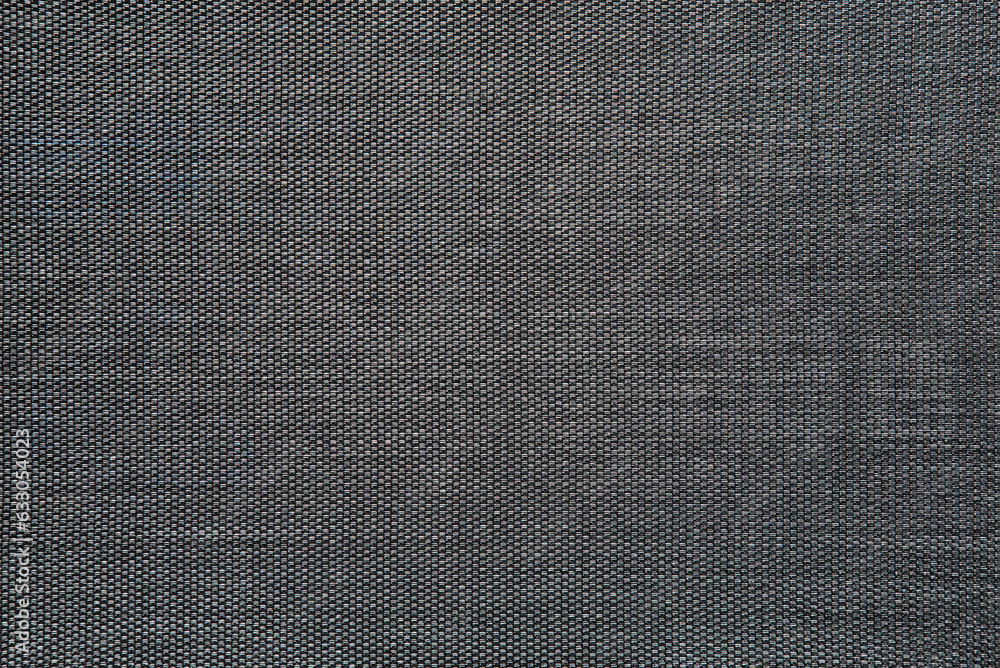 black gray fabric texture background (fine mesh fabric with vignette ...