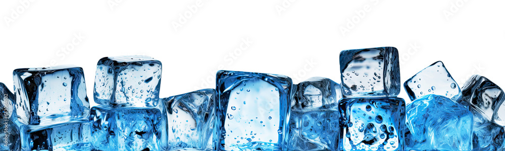 Ice isolated on transparent background - Generative AI Stock ...