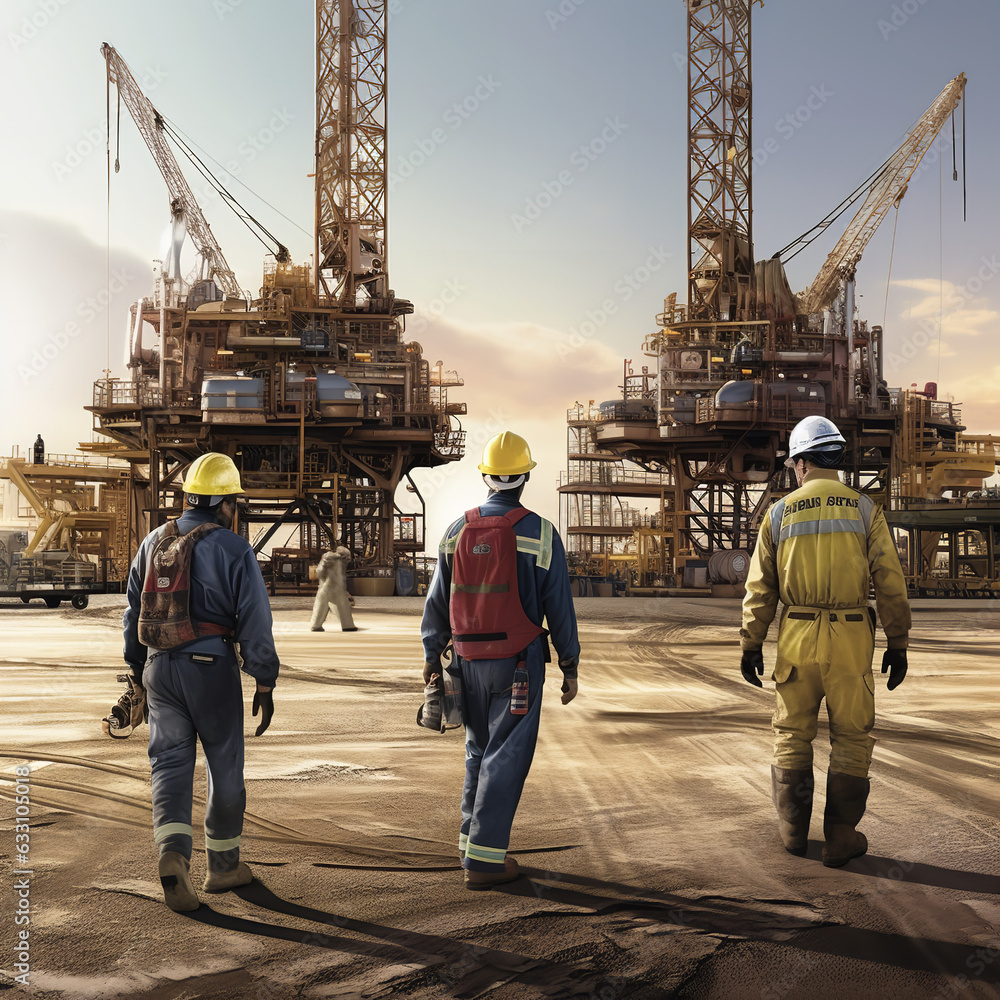 oil rig worker safety and security ai gen oil field corrosion services ...