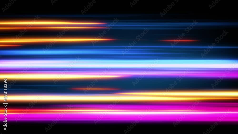Bright Color Lines Very Fast Motion Design Background Blue Orange ...