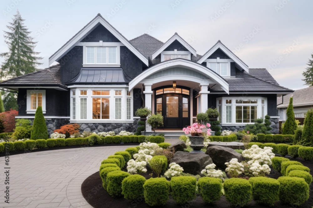 A spacious and grand custom built luxury home with a beautifully ...