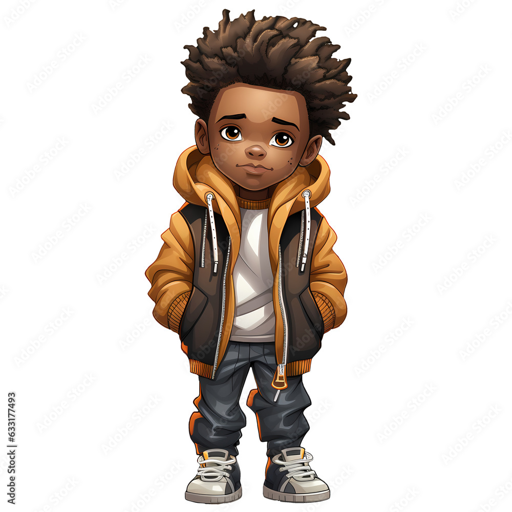 Black Boy African American Clipart Illustration Stock Illustration ...