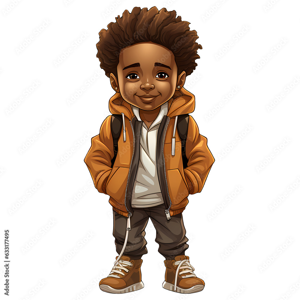 Black Boy African American Clipart Illustration Stock Illustration ...