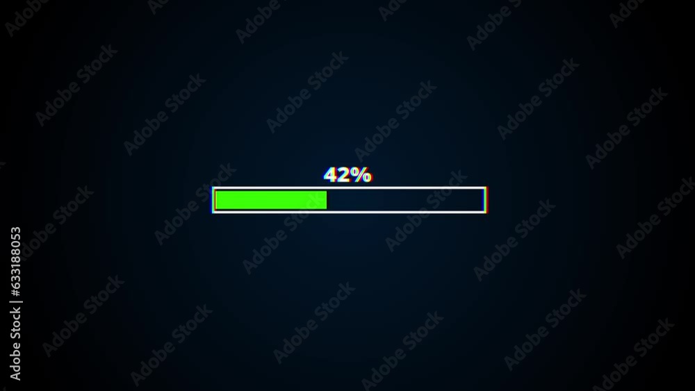 HUD Loading Progress Bar Animation Loading Circle, video. Download progress, preloader ...