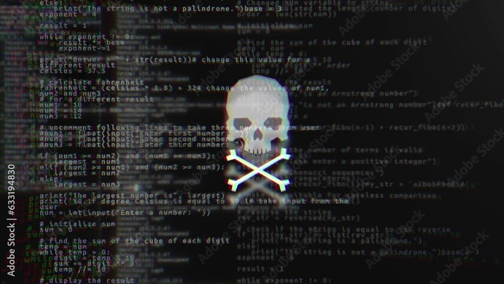 Coding hacking background Animation 4K. Data Breach, Malware, Cyber Attack, System Hacking ...