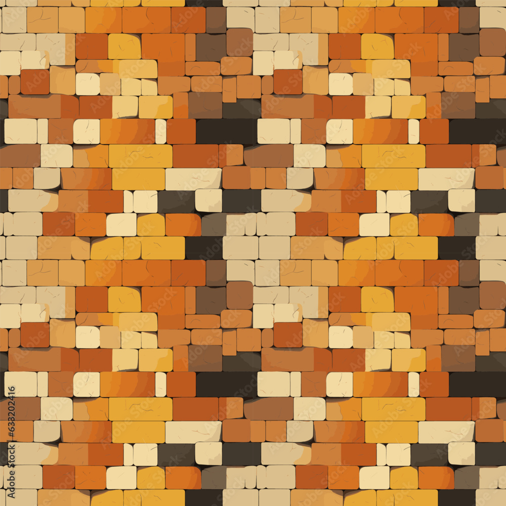 Photo & Art Print A brick pattern, showcasing aligned and staggered ...