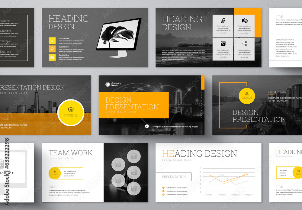 Business Presentation Design Layout Stock Template | Adobe Stock