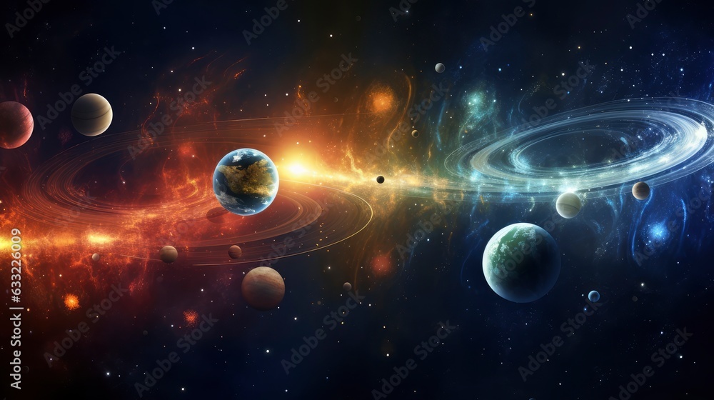 The best view of the galaxy, universes, solar systems, planets ...