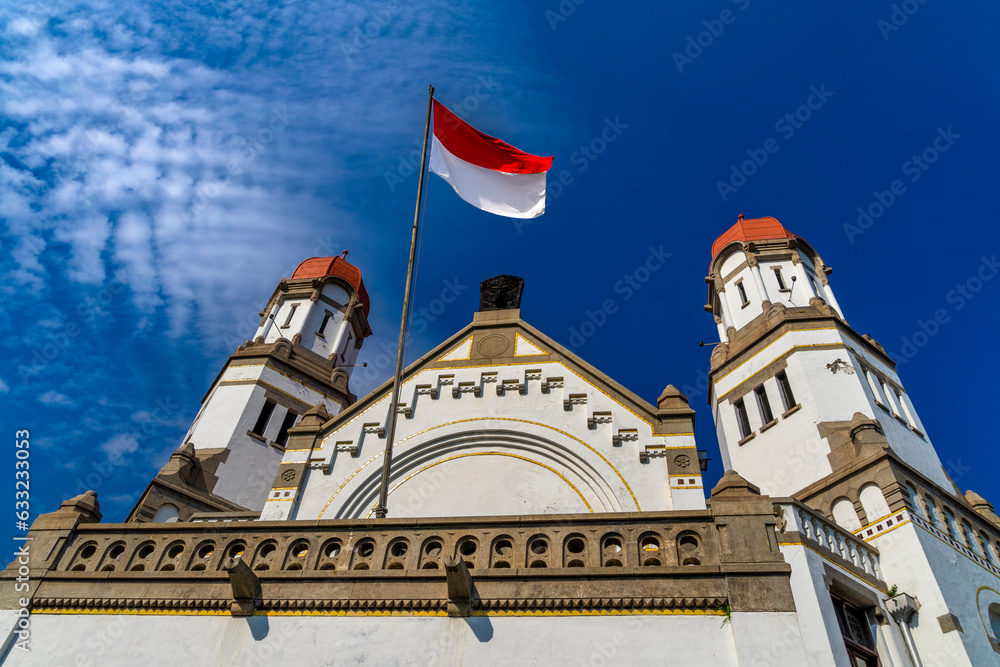 Front view details Lawang Sewu "Thousand Doors" is a landmark in ...