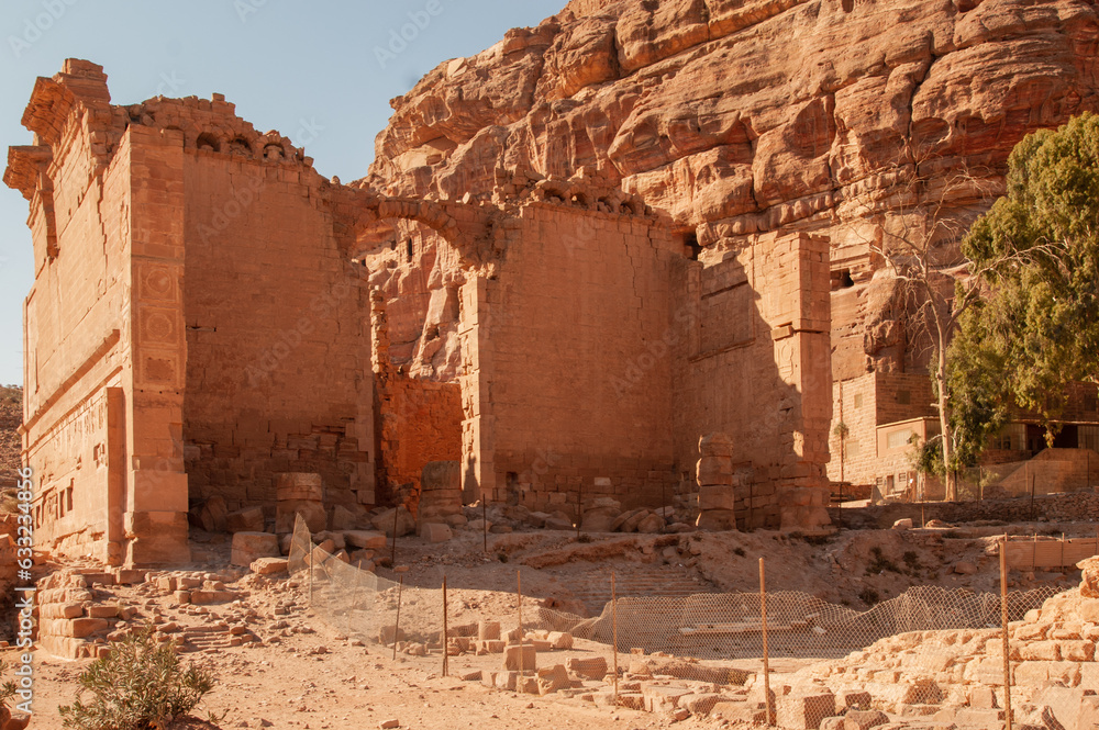 Jordan. Petra is ancient city carved into rocks. Petra is ancient ...