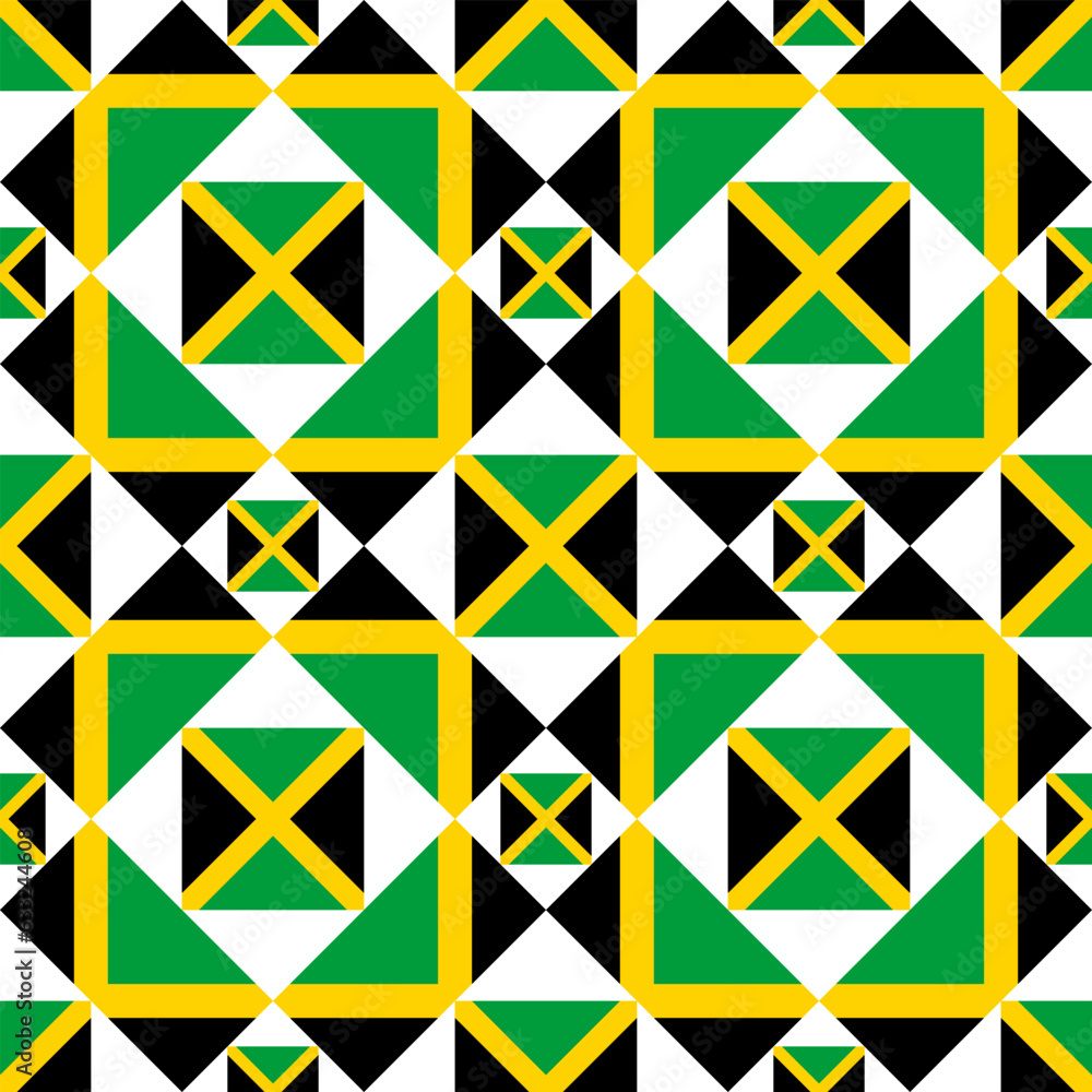 latin pattern. jamaican flag background. vector illustration Stock ...