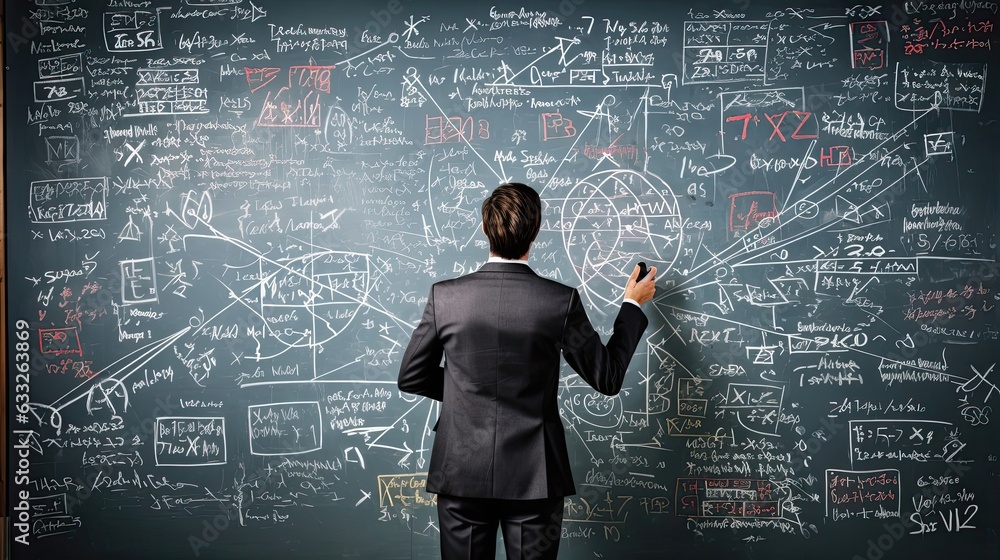 Teacher employs a whiteboard to demystify complex mathematical concepts ...