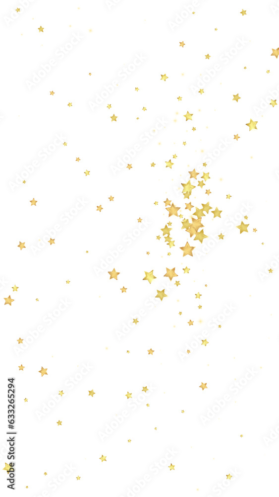 Magic stars vector overlay. Gold stars scattered Stock Vector | Adobe Stock