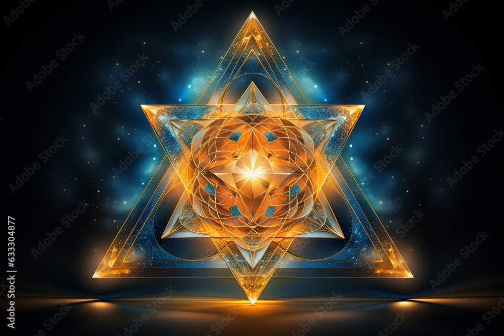 sacred geometry symbol rendered as an artwork, highlighting its ...