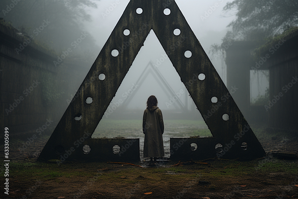 intriguing shot of enigmatic symbols encountered in ordinary ...