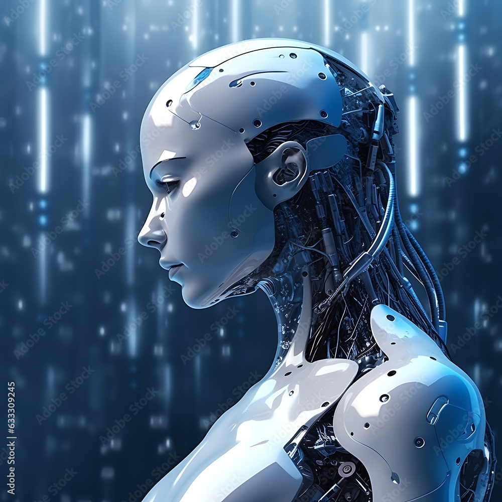 Alien Robot Intelligent Electronic Technology Wisdom Human Future ...