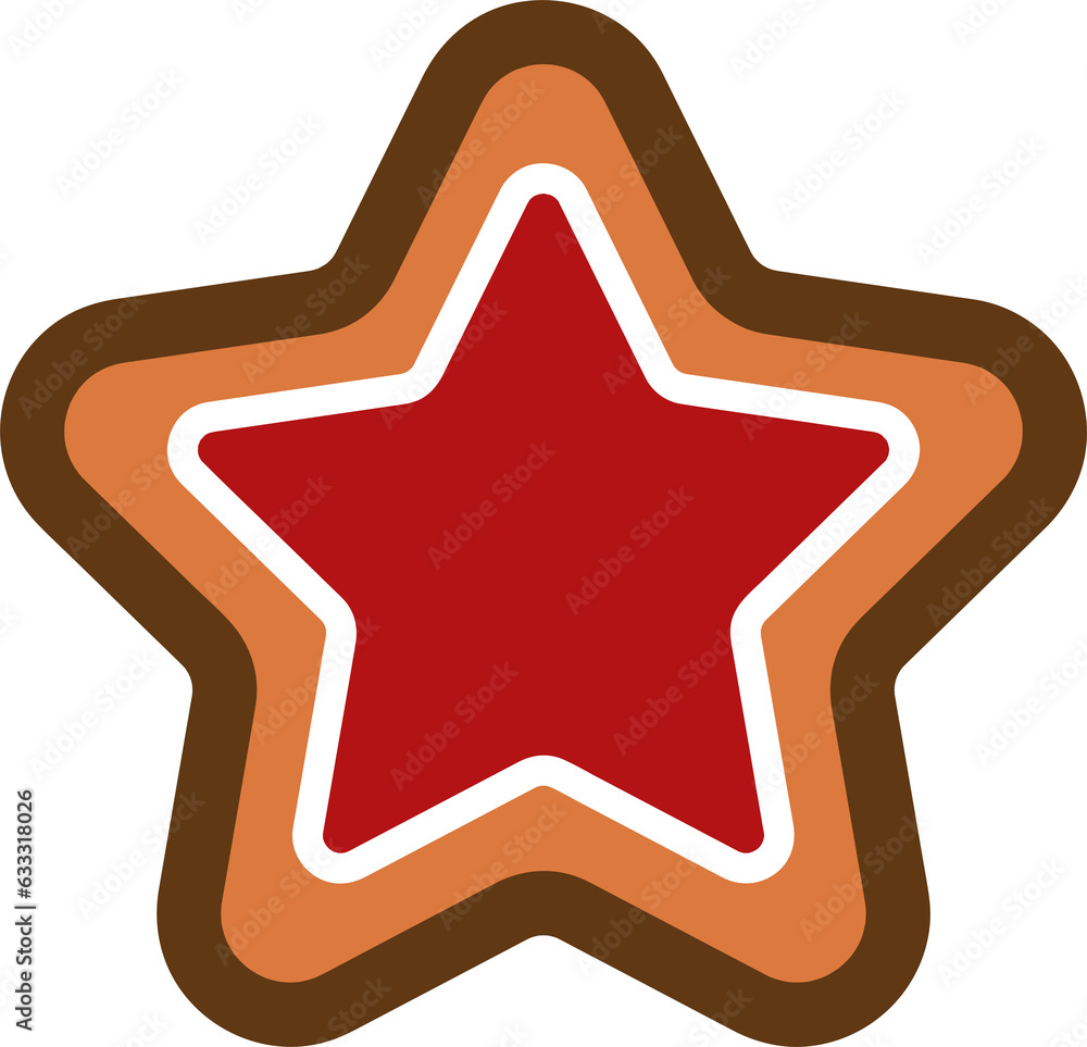 Red star icon. Star icon sticker. Doodle star sticker. Star on ...