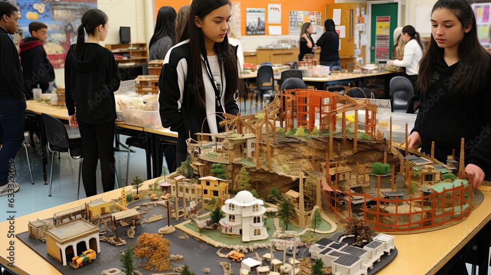 Students take part in a dynamic science fair, showcasing their ...