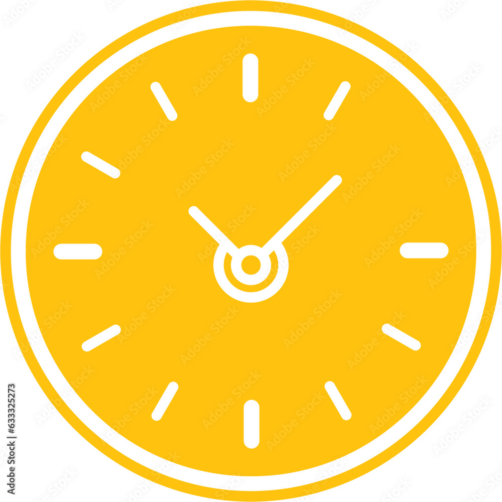 Digital png illustration of yellow clock on transparent background ...