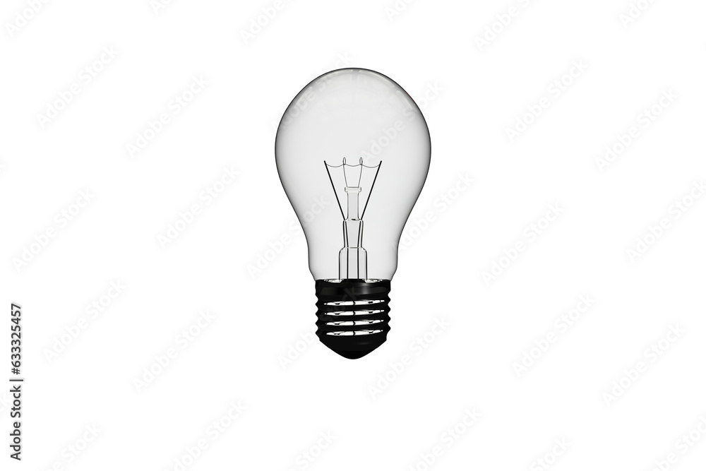 Digital png photo of lightbulb off on transparent background Stock ...