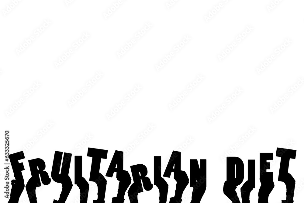 Photo & Art Print Digital png illustration of hands holding fruitarian ...