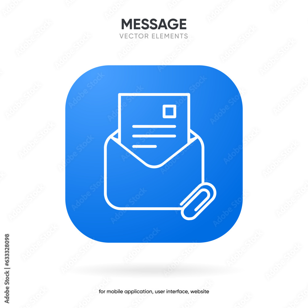 Flat vector chat message icons isolated on white background ...