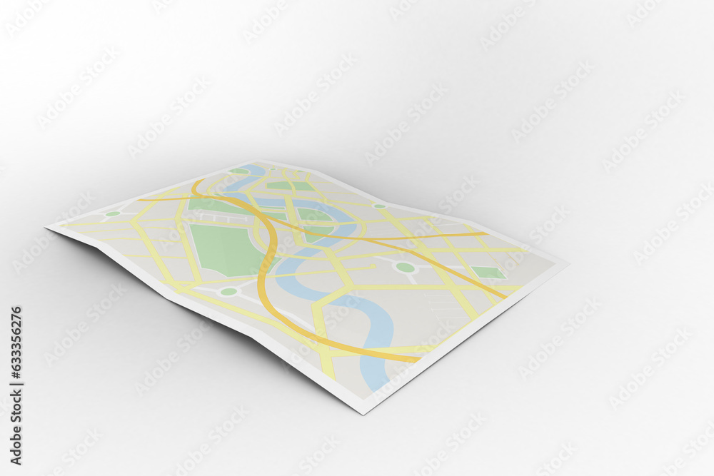 Digital png illustration of colourful map on transparent background ...