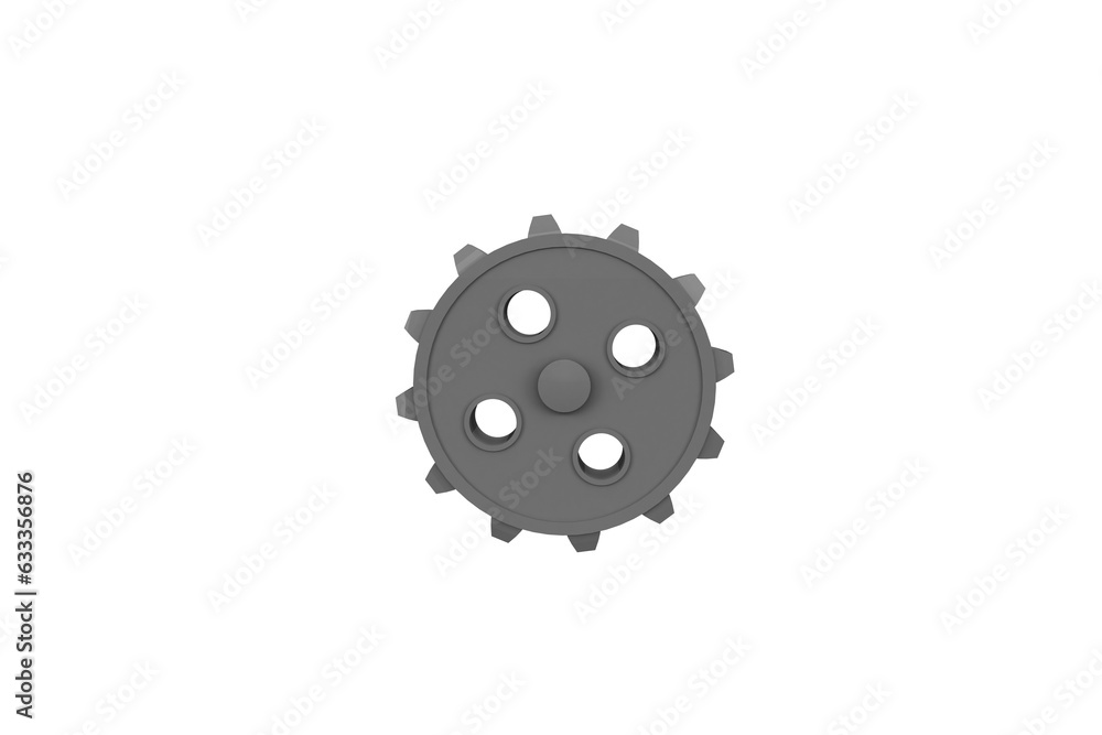 Digital png illustration of grey cog on transparent background Stock ...