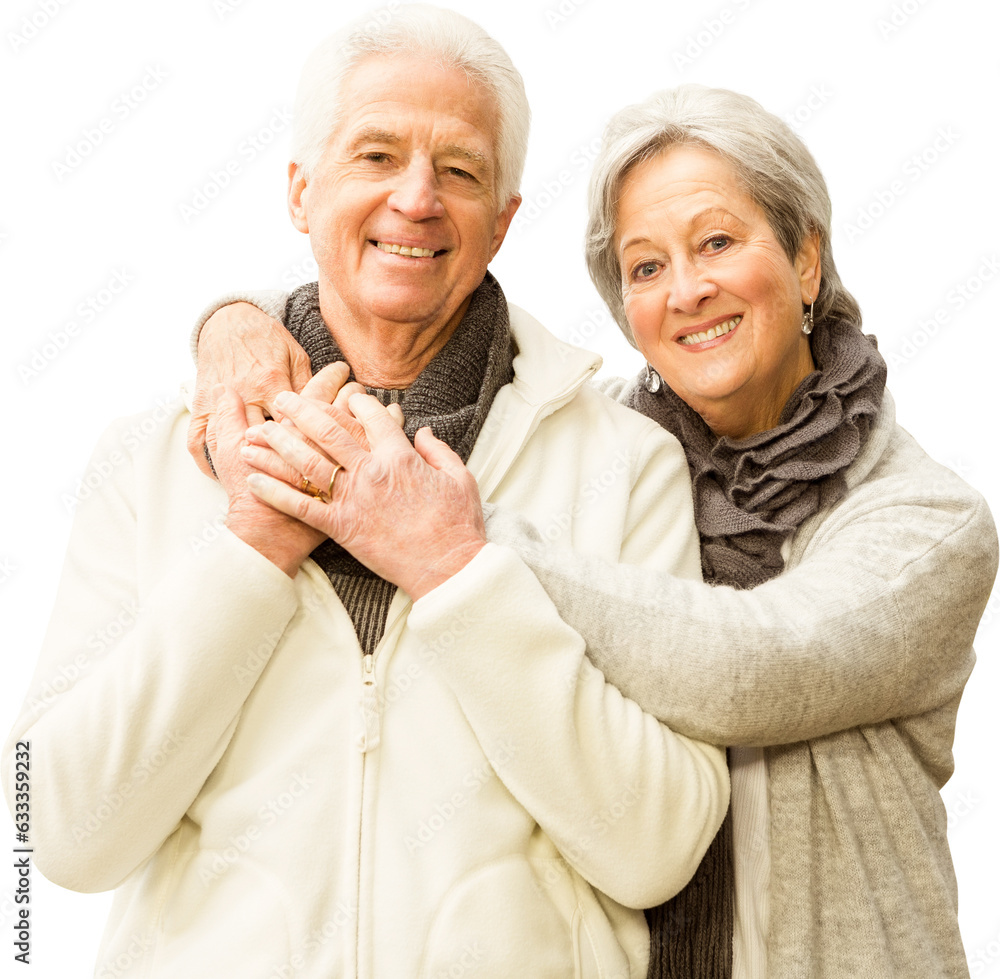 Digital png photo of senior caucasian couple on transparent background ...