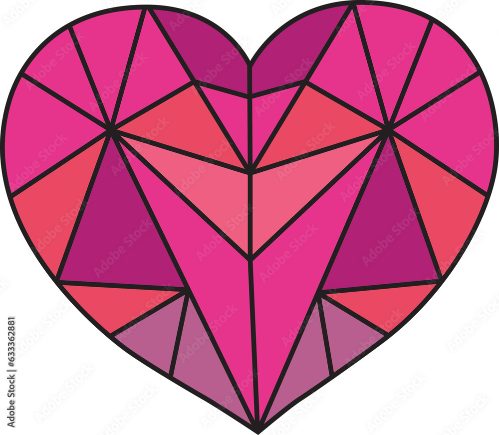 Digital png illustration of heart symbol on transparent background ...