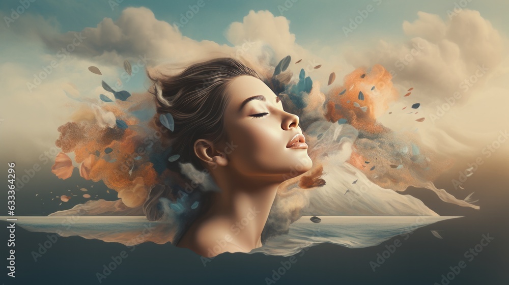 Visual depiction of the abstract concept of mindfulness and slow living ...