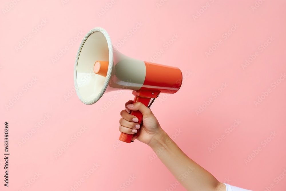 A raised megaphone amplifying powerful proclamations for all to hear ...