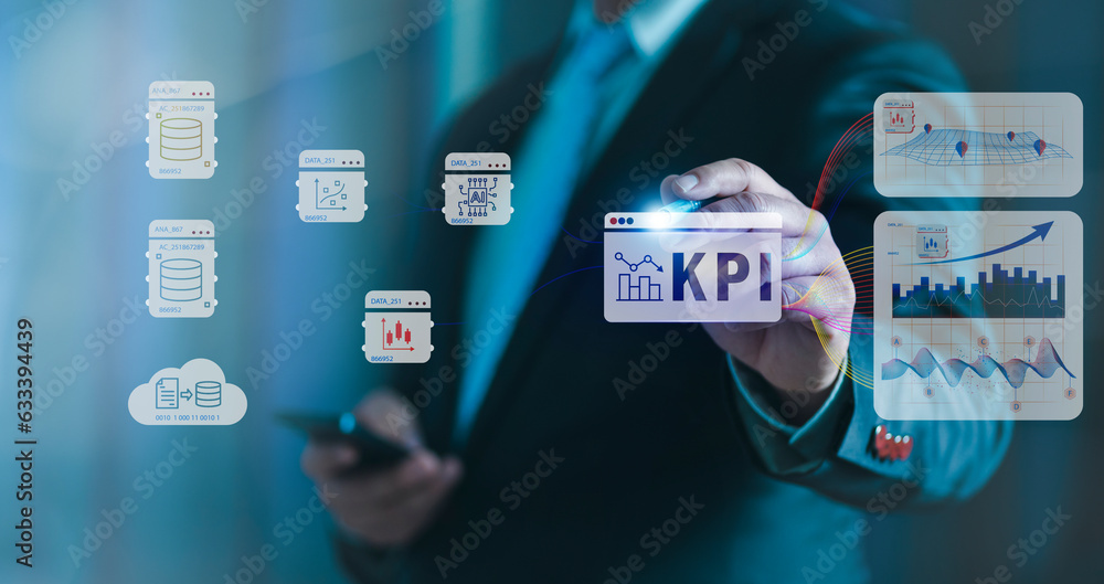 Analytics dashboard of Key Performance Indicator KPI using Business ...