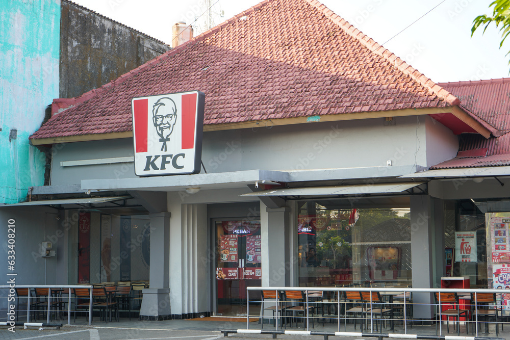 Jepara, Indonesia - August 06, 2023 : KFC (Kentucky Fried Chicken) is an American fast food ...