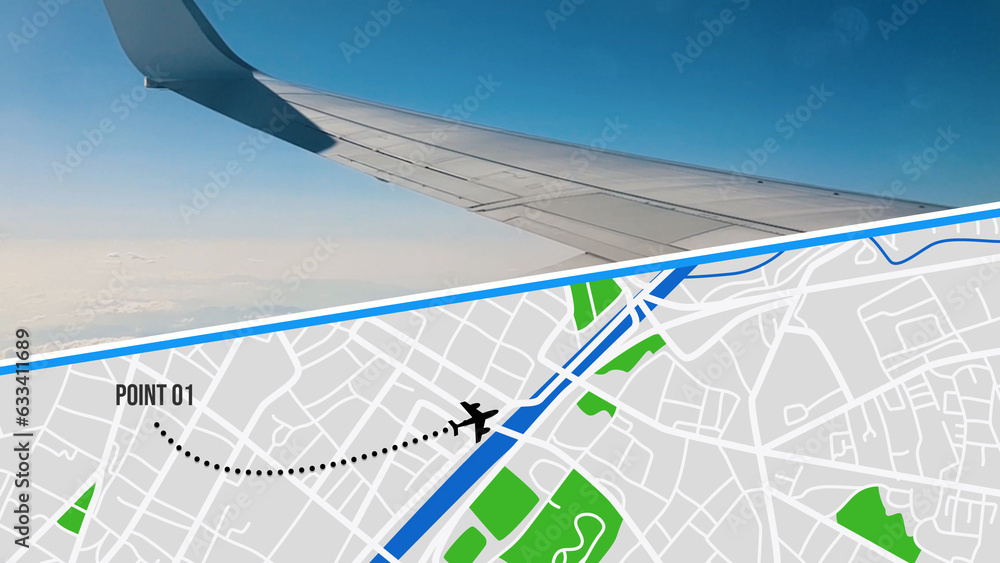A traveling After Effects template featuring 4 map sidebars. It ...