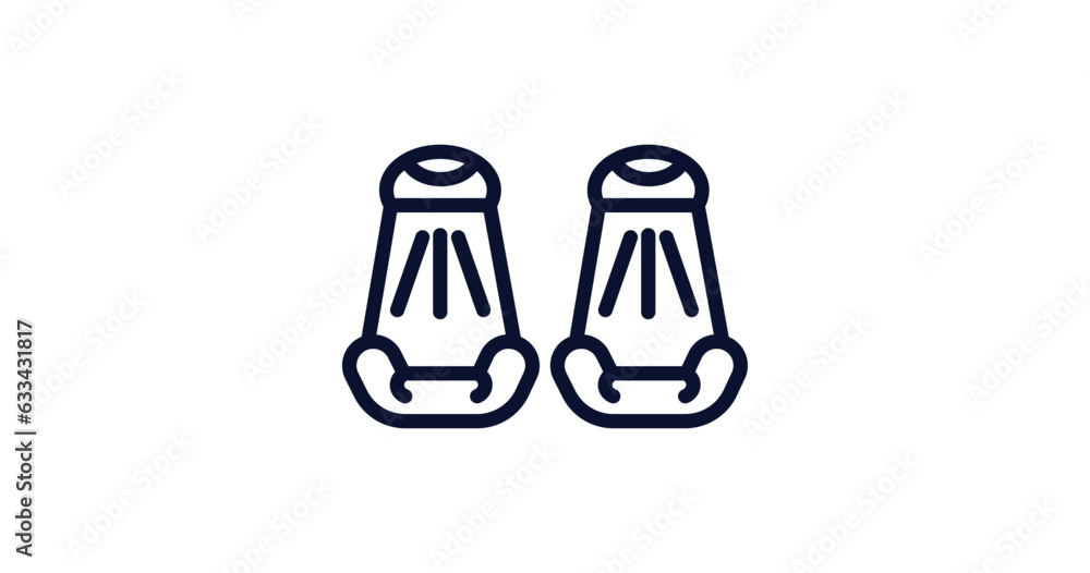 car cowl icon. Thin line car cowl icon from car parts collection ...