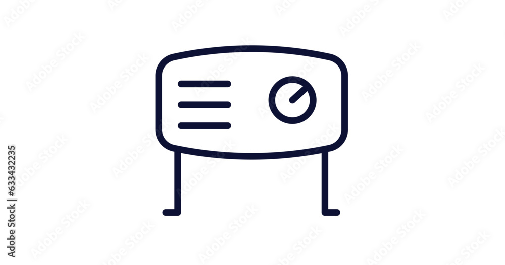 air tank icon. Thin line air tank icon from nautical collection ...