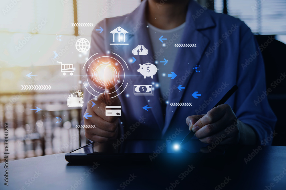 futuristic digital processing of biometric identification fingerprint ...