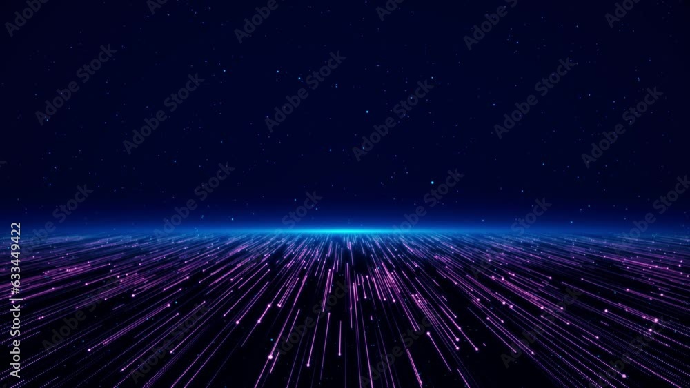 Virtual Space Cyberspace Light fiber optic speed line background. 5g ...