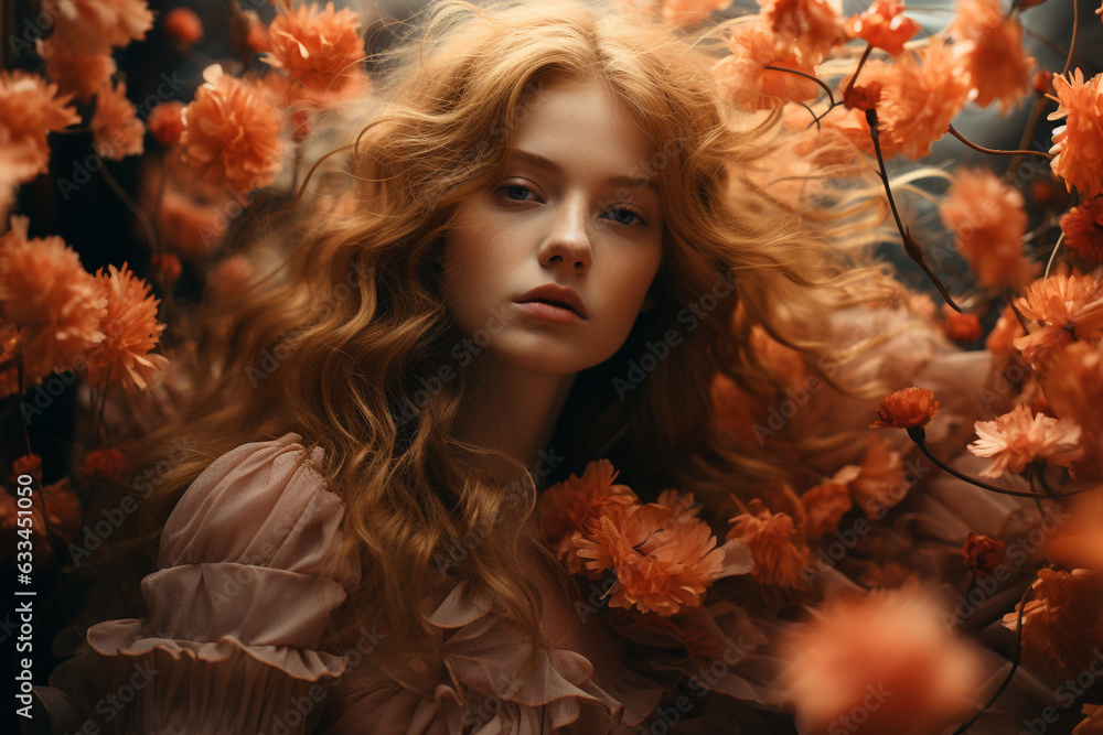 Beautiful woman portrait. Abstract concept photography gracefully ...