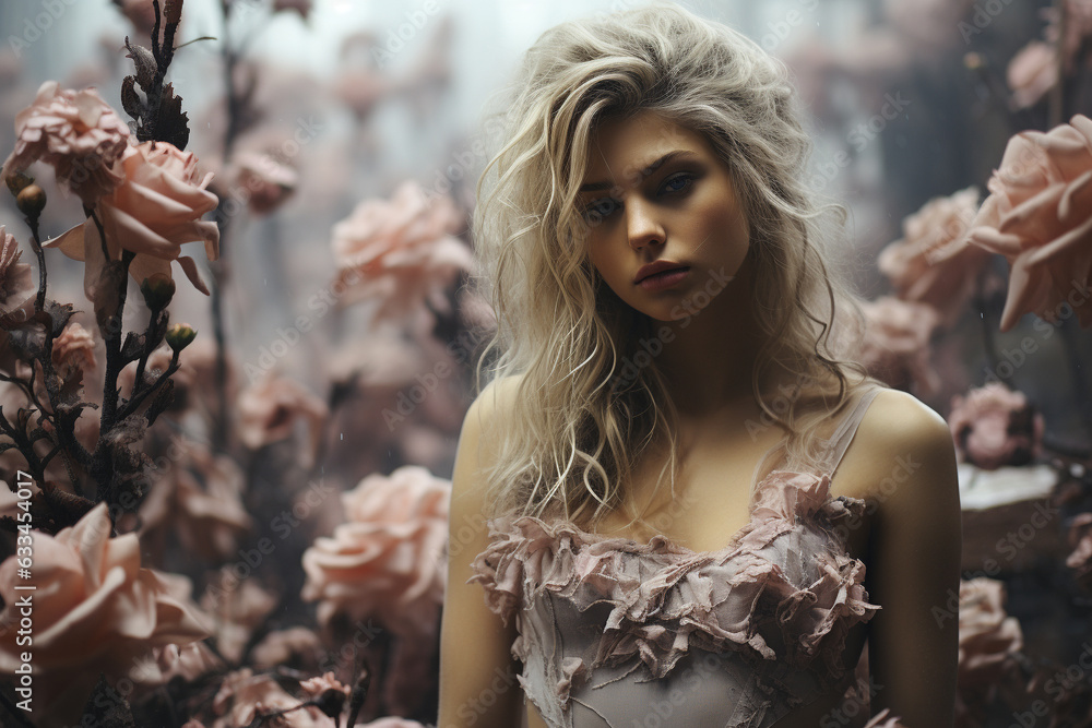 Beautiful woman portrait. Abstract concept photography gracefully ...