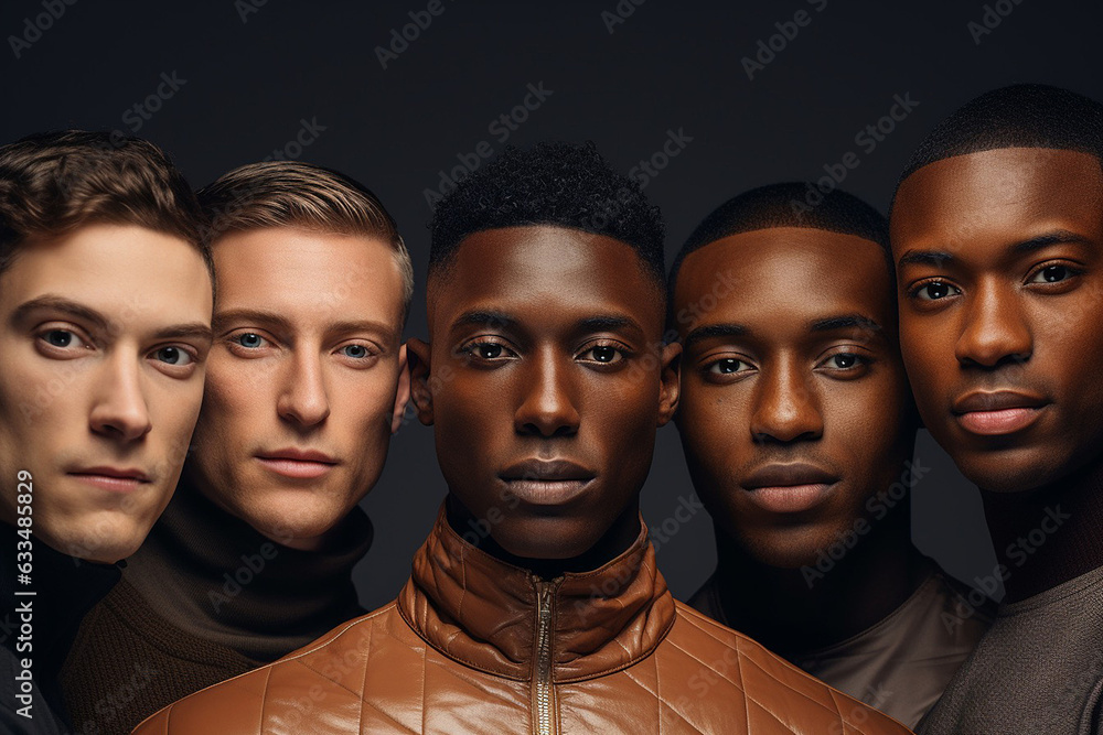 Captivating Diversity in Skincare: Portraits of Men with Unique Skin ...