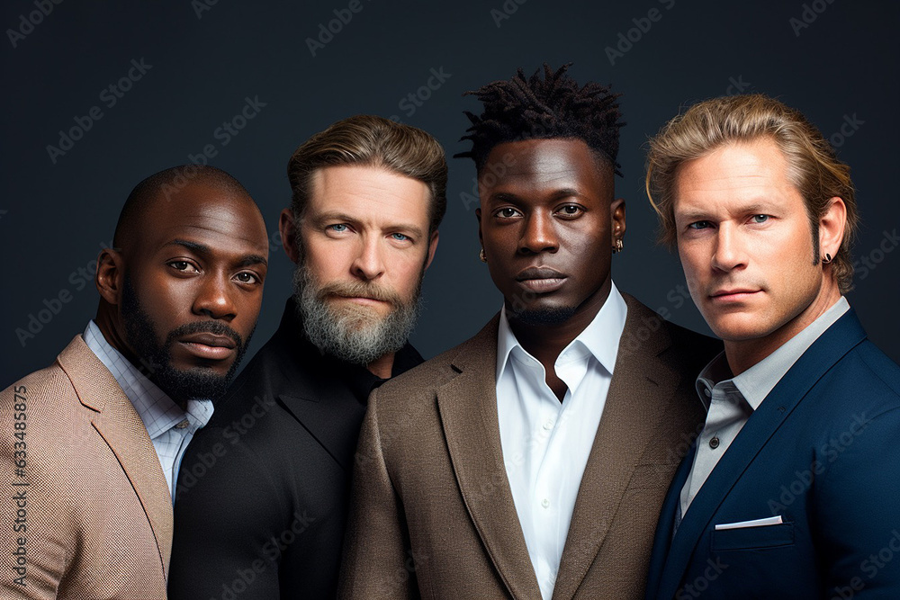 Captivating Diversity in Skincare: Portraits of Men with Unique Skin ...