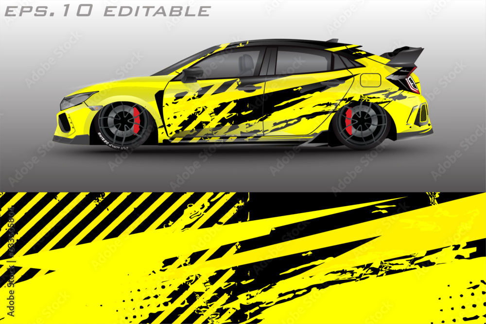 vector car wrap abstract racing graphic background for vinyl wrap and ...