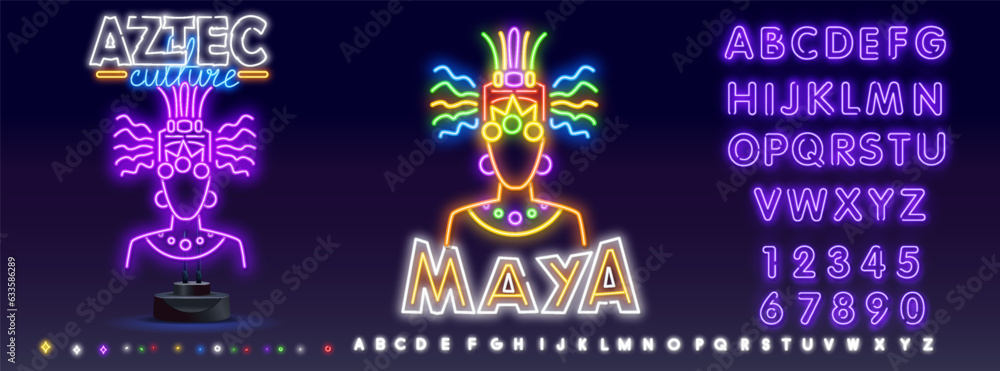 Maya civilization background composition of ethnic human characters ...