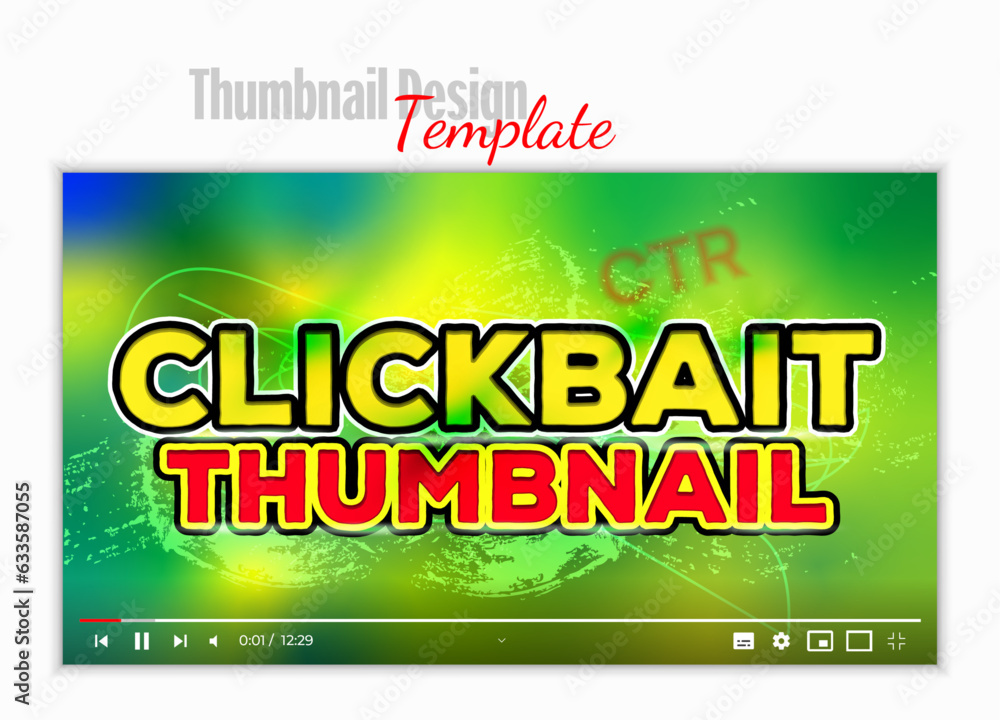 YouTube video thumbnail text effect style FEATURED: RGB color mode 300 ...