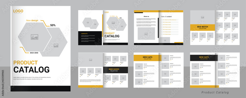 Multipurpose editable a4 product catalog design template or Product ...