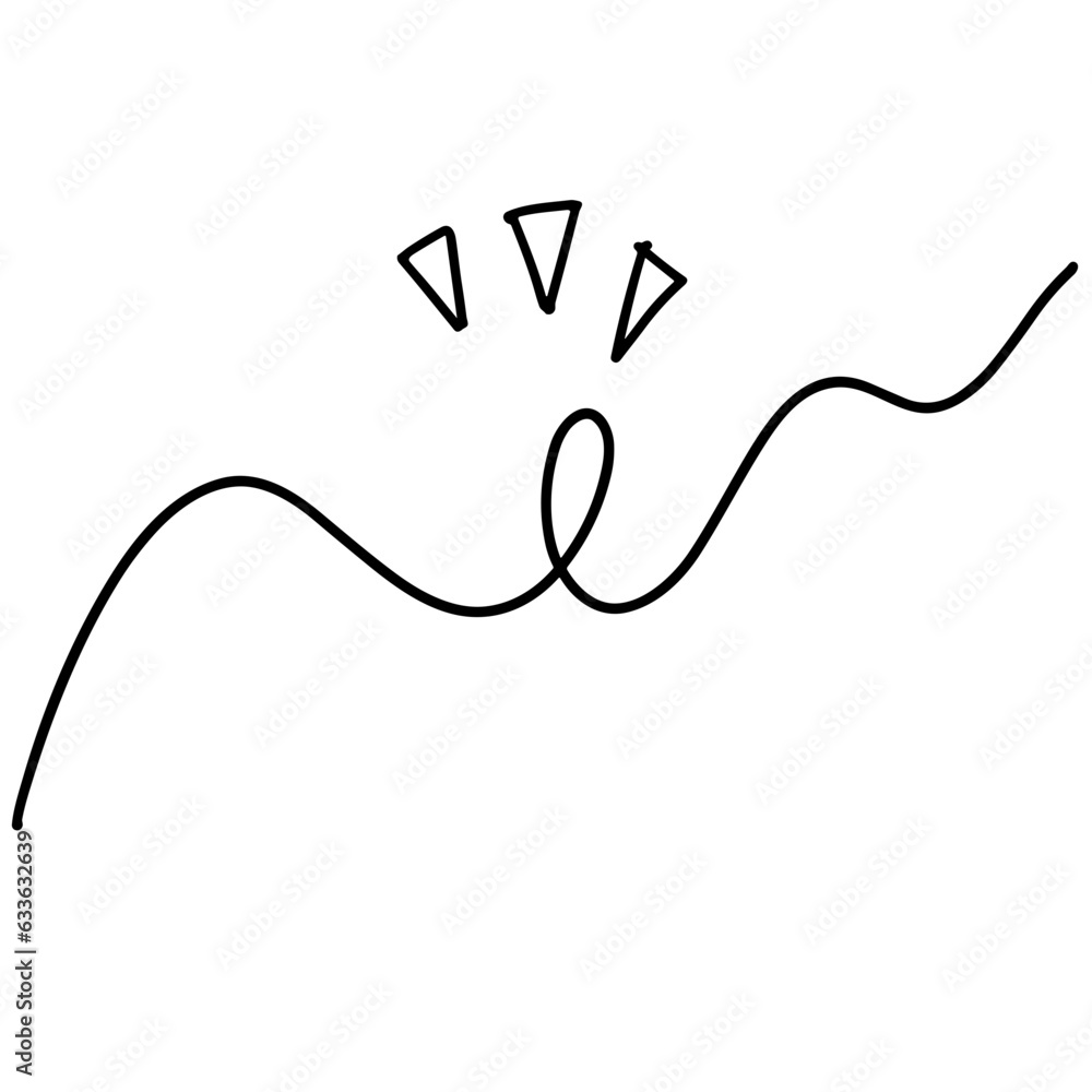 Random Line Doodle Art, SVG Vector Line Art Stock Vector | Adobe Stock