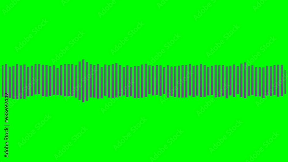 Bars sound wave background animation. Sound spectrum animation with ...